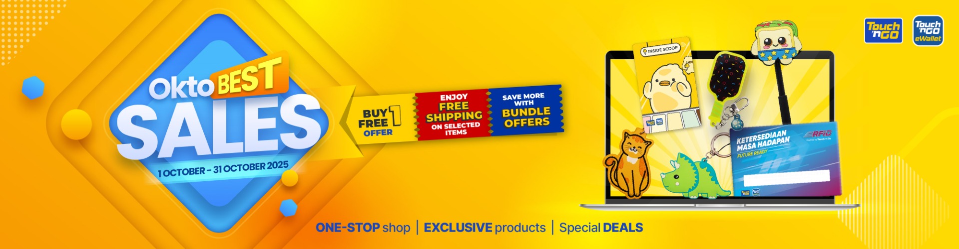 Touch 'n Go Shop: RFID, Cards, Charms & More