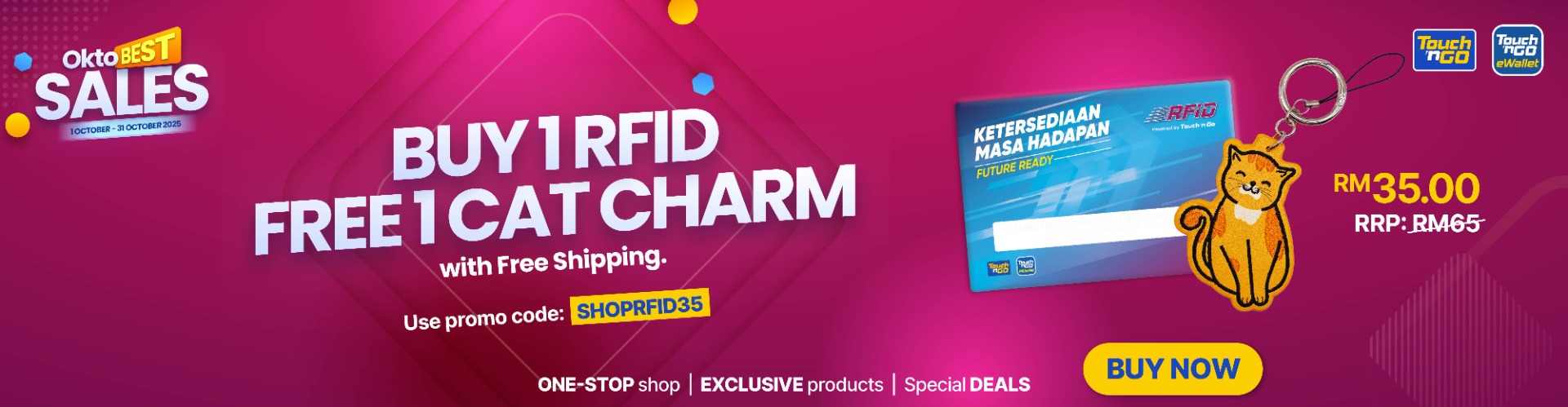 Touch 'n Go Shop: RFID, Cards, Charms & More