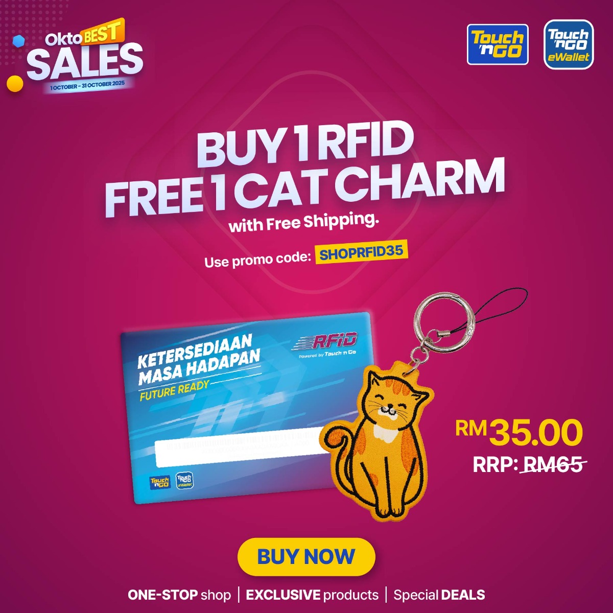 Touch 'n Go Shop: RFID, Cards, Charms & More